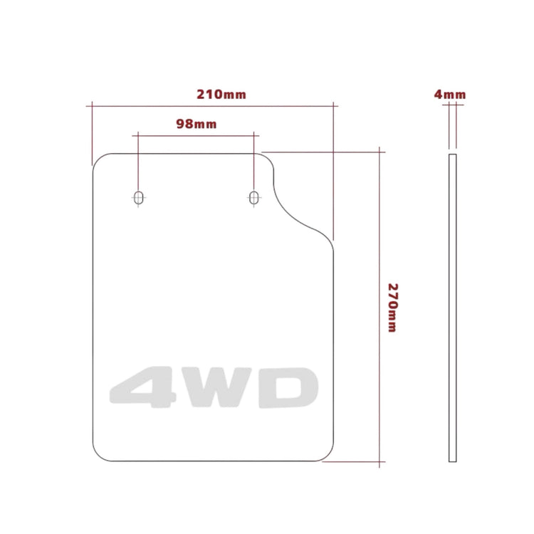 4WD Mud Flaps - Black – Kei Truck Garage